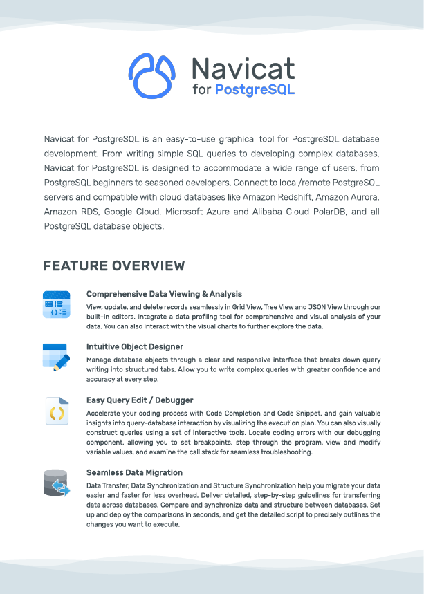 Navicat for PostgreSQL Ressources | Navicat
